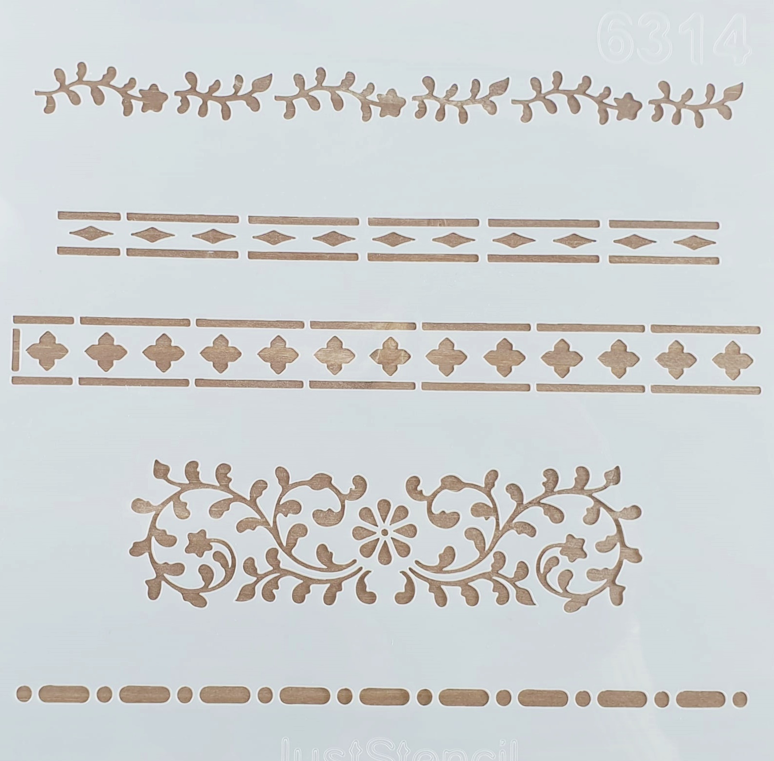 Șablon – bordure pattern – 30x30 cm - haidihai