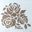Șablon - Roses 2 - 20x20 cm - haidihai