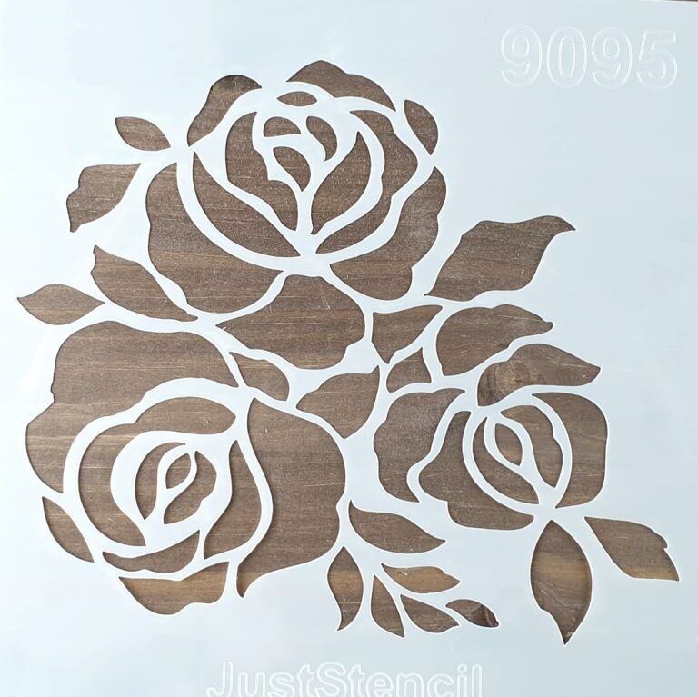 Șablon - Roses 2 - 20x20 cm - haidihai