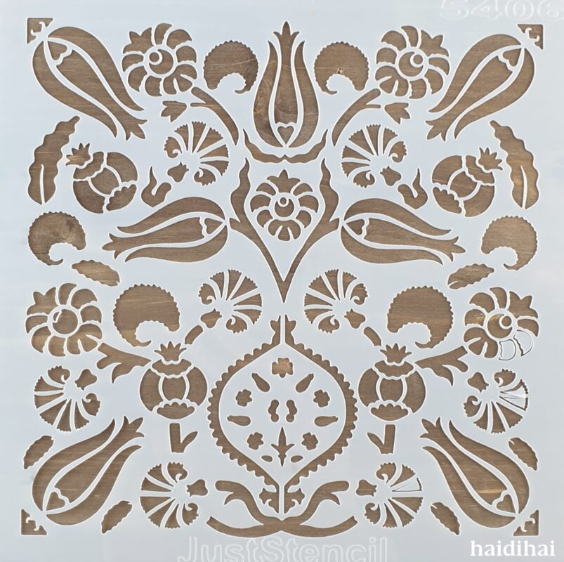 Șablon - Flower Pattern 2 - 20x20 cm - haidihai