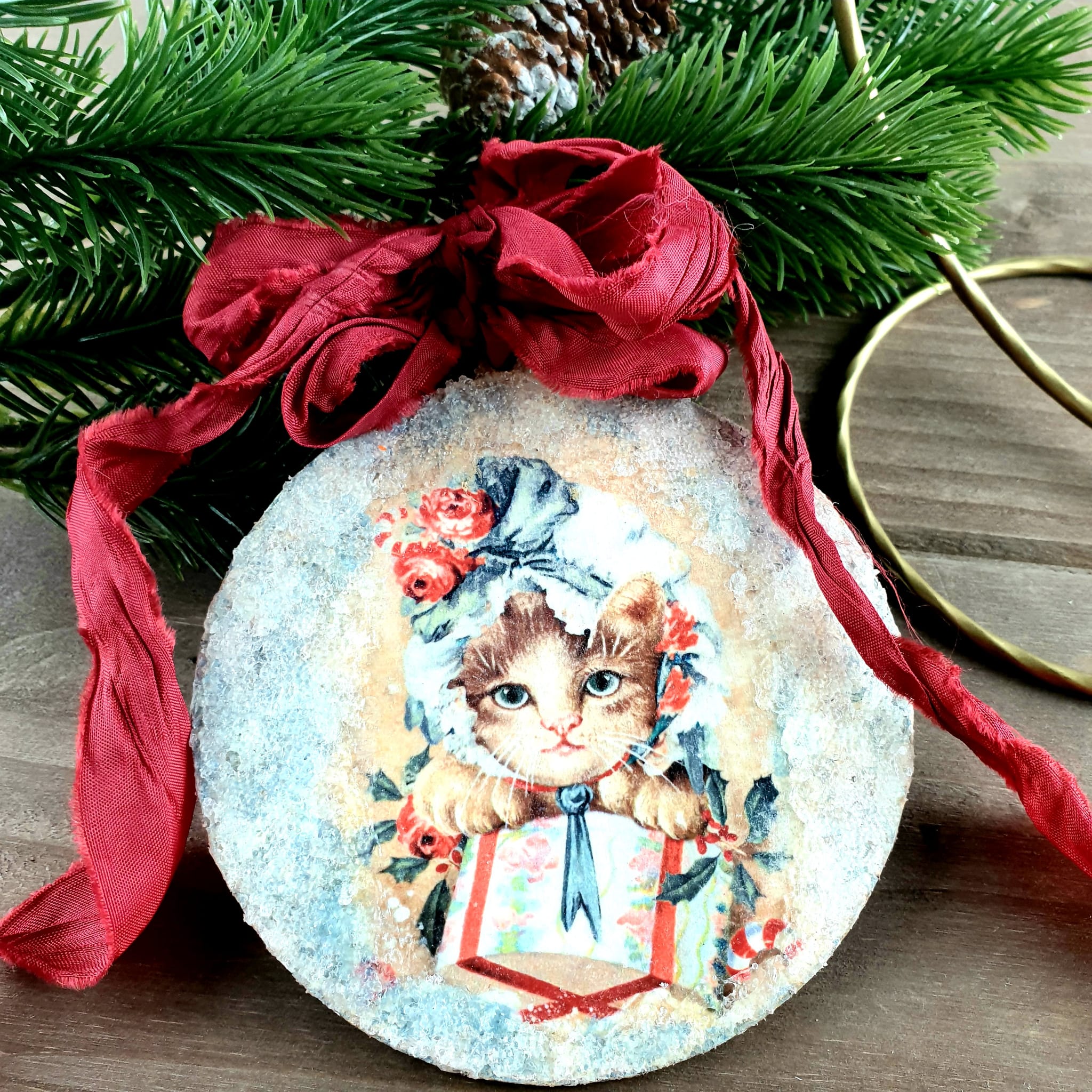 Hârtie de orez - Christmas Cats - A4 - haidihai