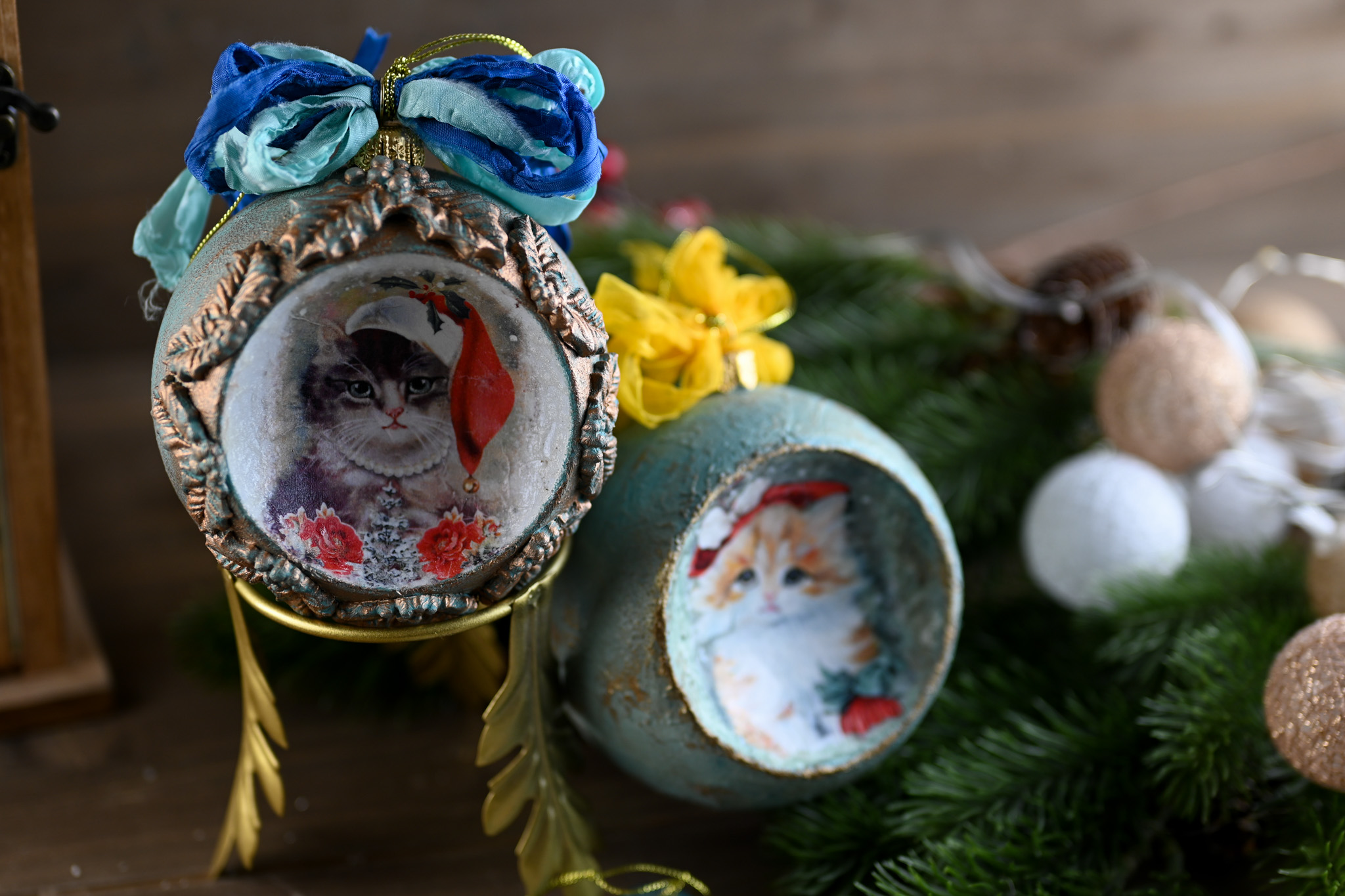 Hârtie de orez - Christmas Cats - A4 - haidihai