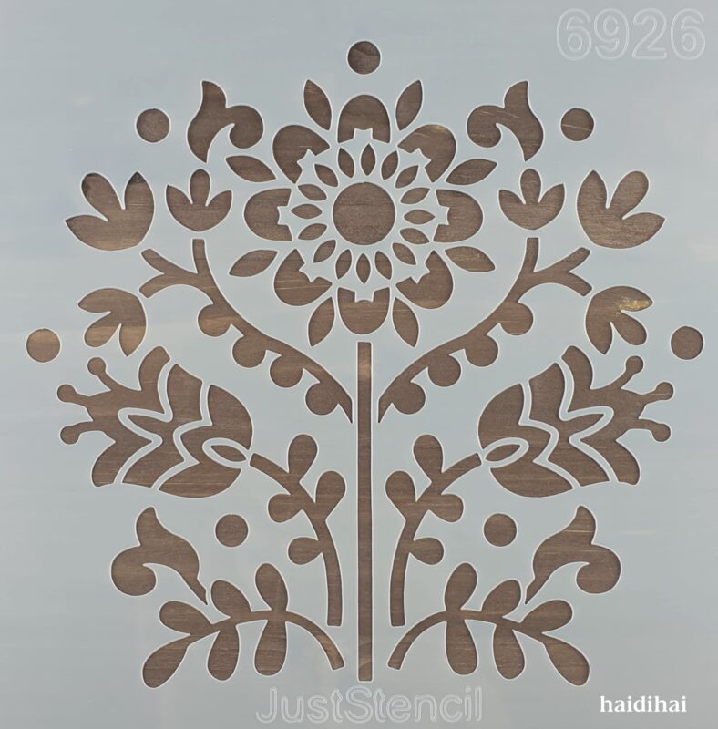 Șablon – Flower Pattern – 30×30 cm - haidihai
