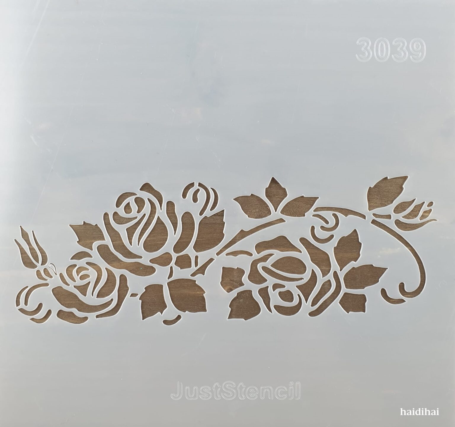 Șablon - Roses branch - 20x20 cm - haidihai