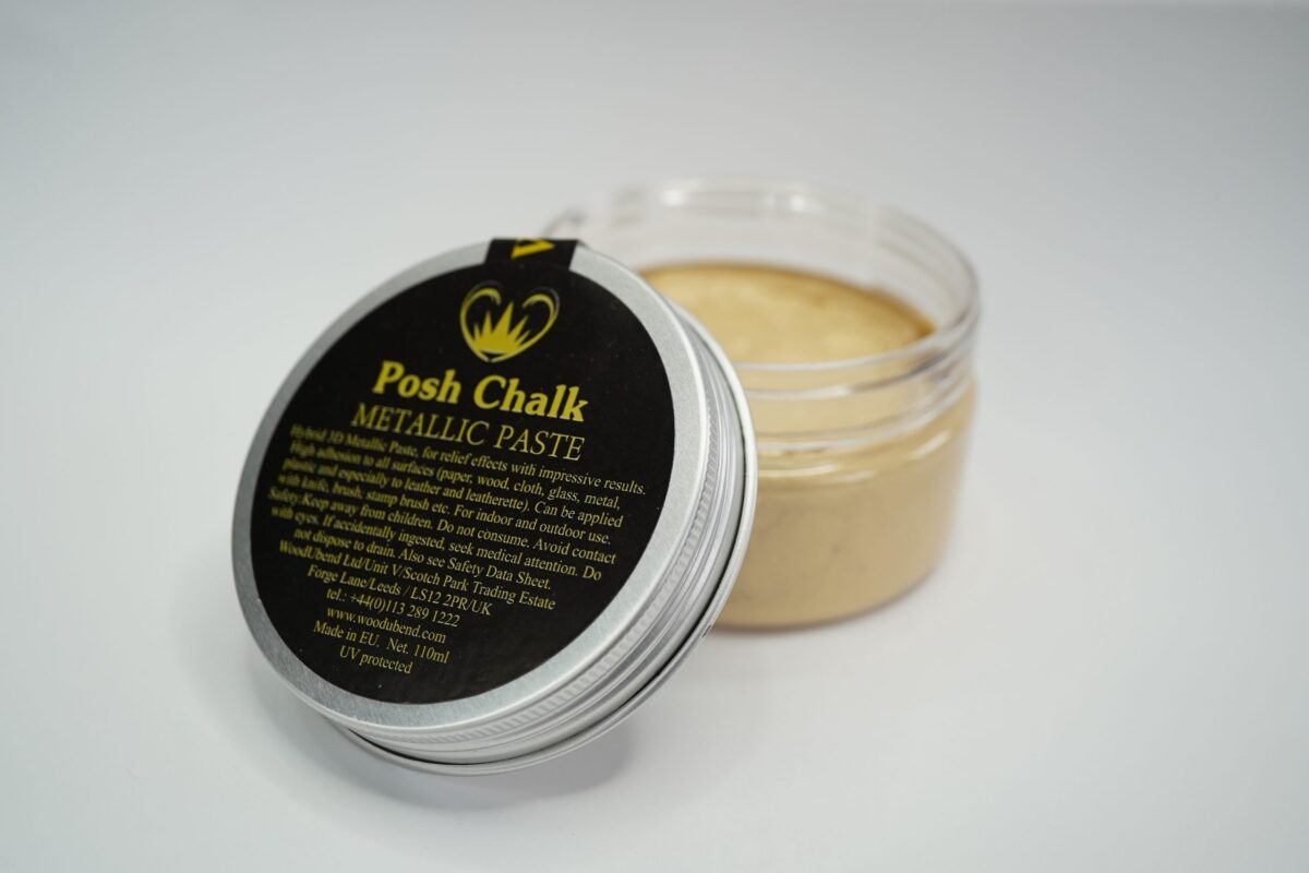 Pastă metalică Posh Chalk – Shiny Gold - 110 ml - haidihai
