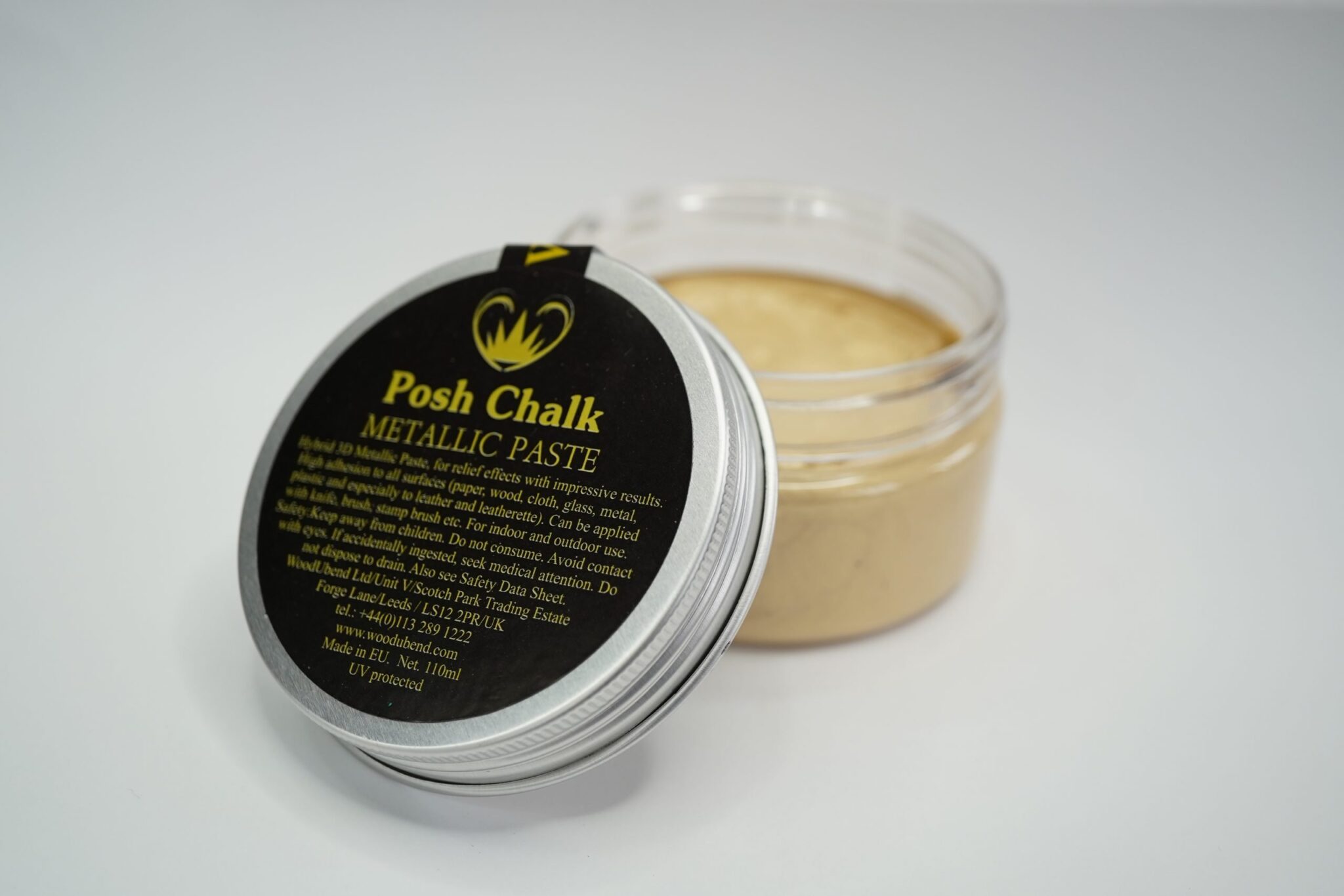 Pastă metalică Posh Chalk – Shiny Gold - 110 ml - haidihai