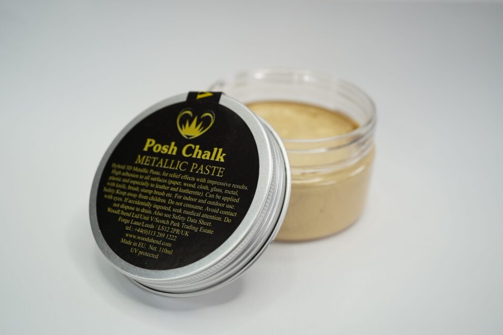 Pastă metalică Posh Chalk – Shiny Gold - 110 ml - haidihai