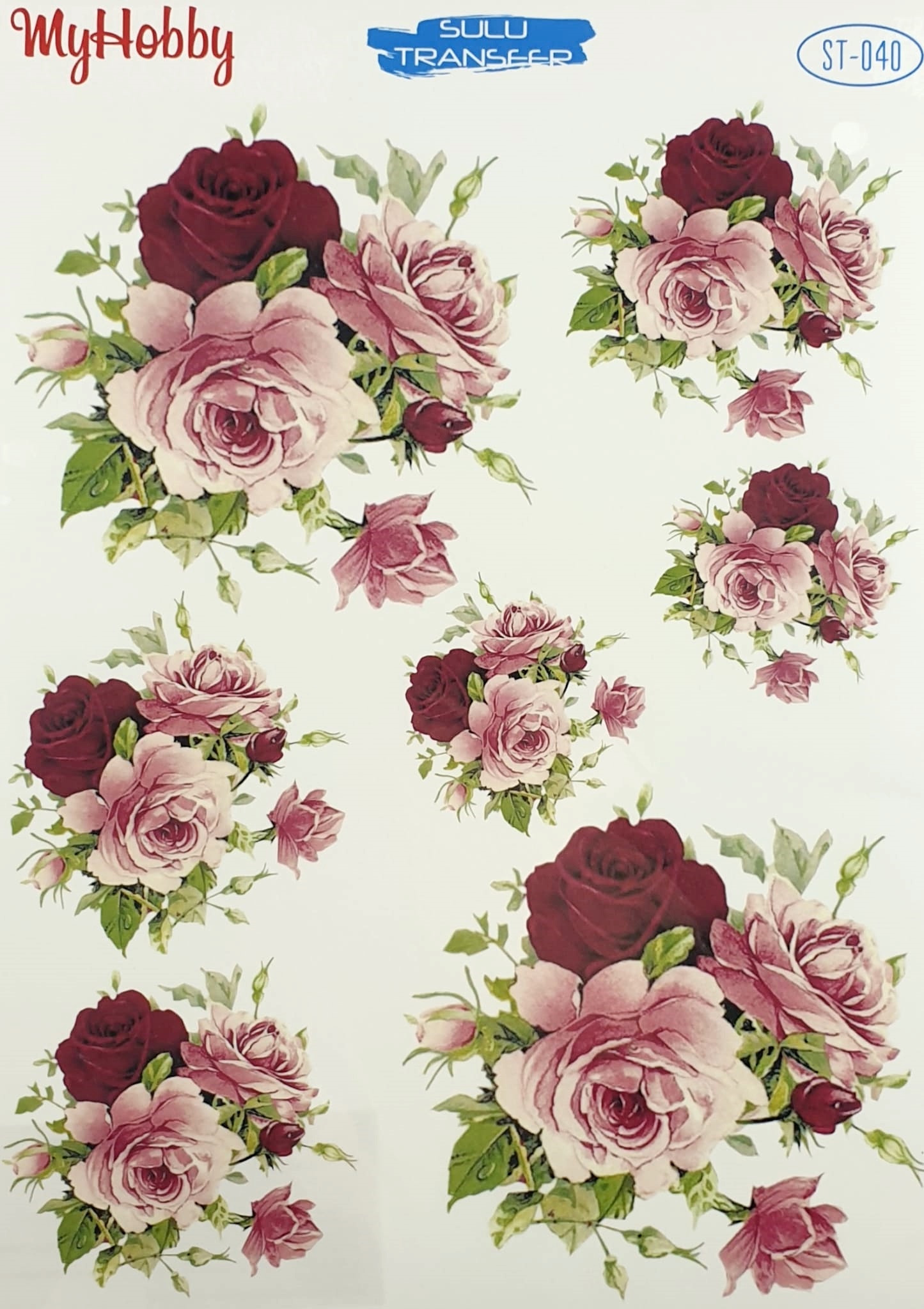 Hârtie transfer - water - Roses - 25x35 cm - haidihai