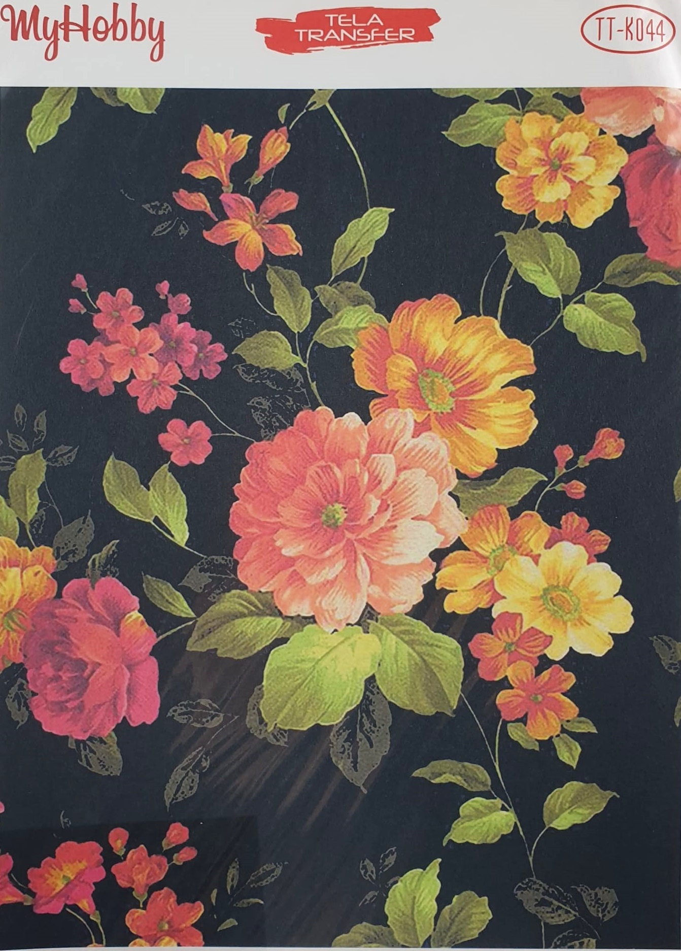 Hârtie transfer – decal – Flowers Wallpaper – 25×35 cm - haidihai