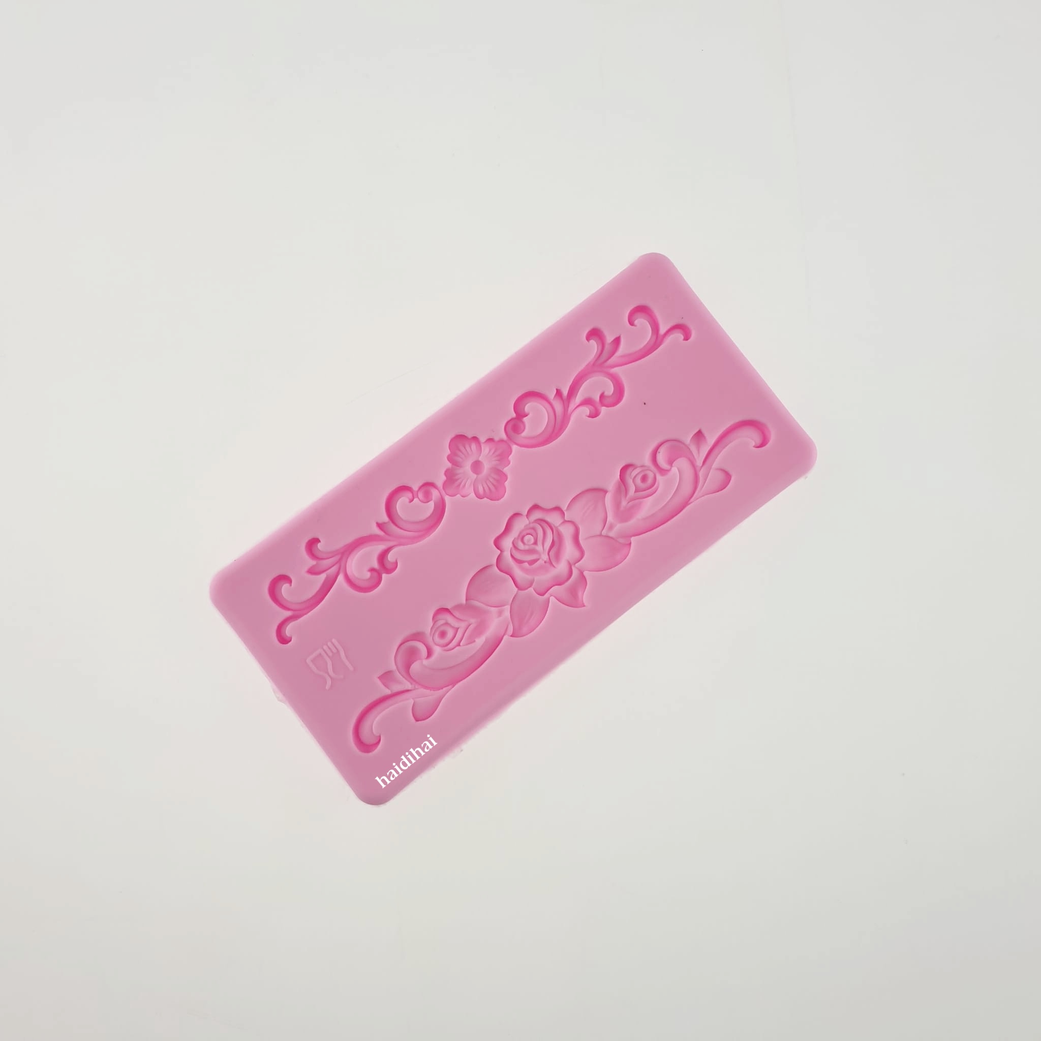 Matriță silicon – Border Roses - 11,4x5,5 cm - haidihai